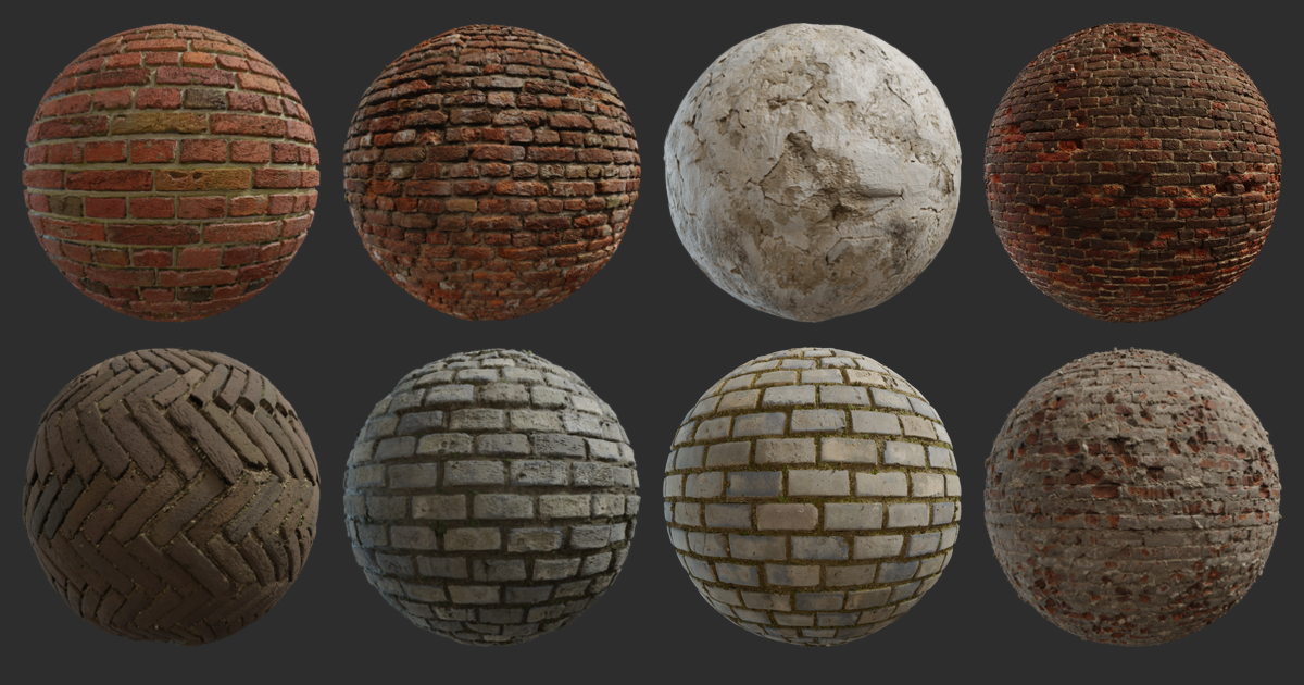 Textures: Brick > Dirty > Outdoor • Poly Haven