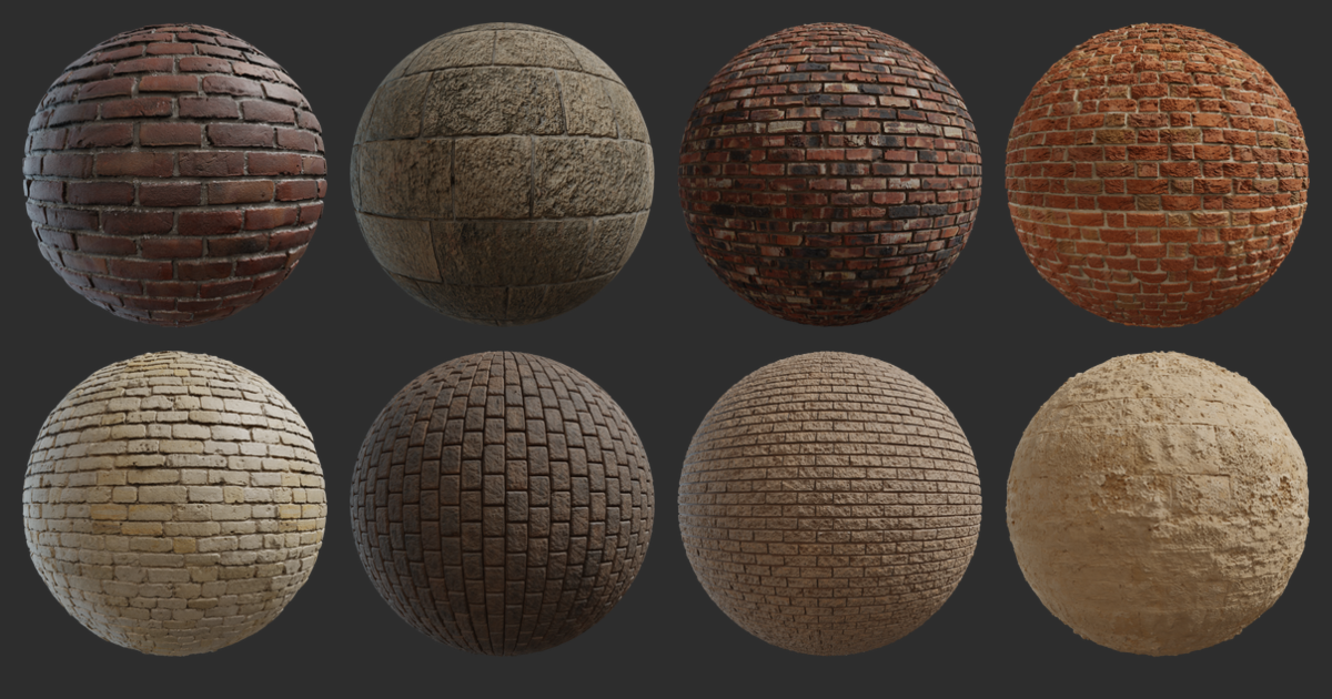 Textures: Brick > Man Made > Wall > Clean • Poly Haven