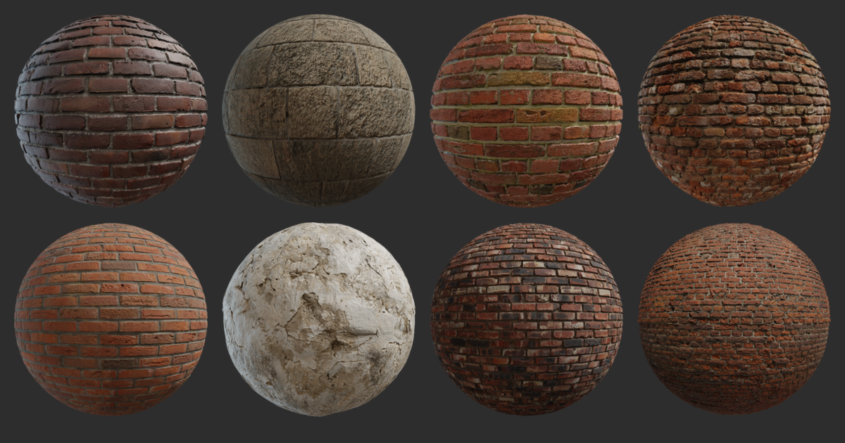 Textures: Brick > Man Made > Wall • Poly Haven