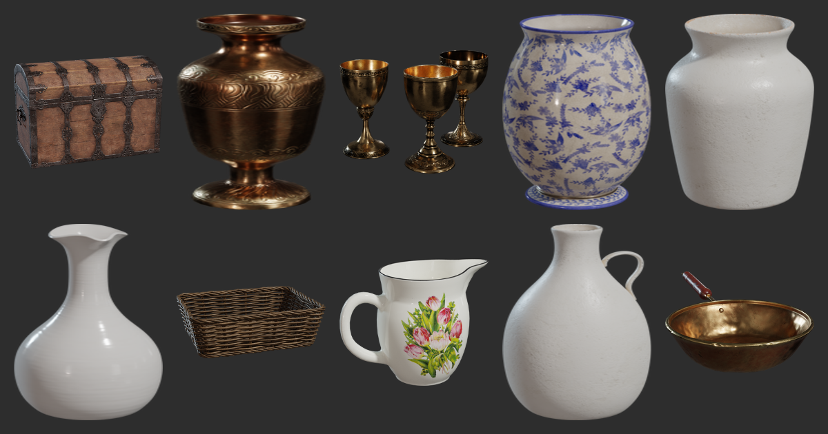 Models: Decorative > Containers • Poly Haven