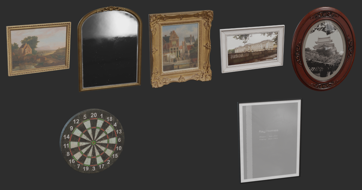 Models: Decorative > Wall Decoration • Poly Haven