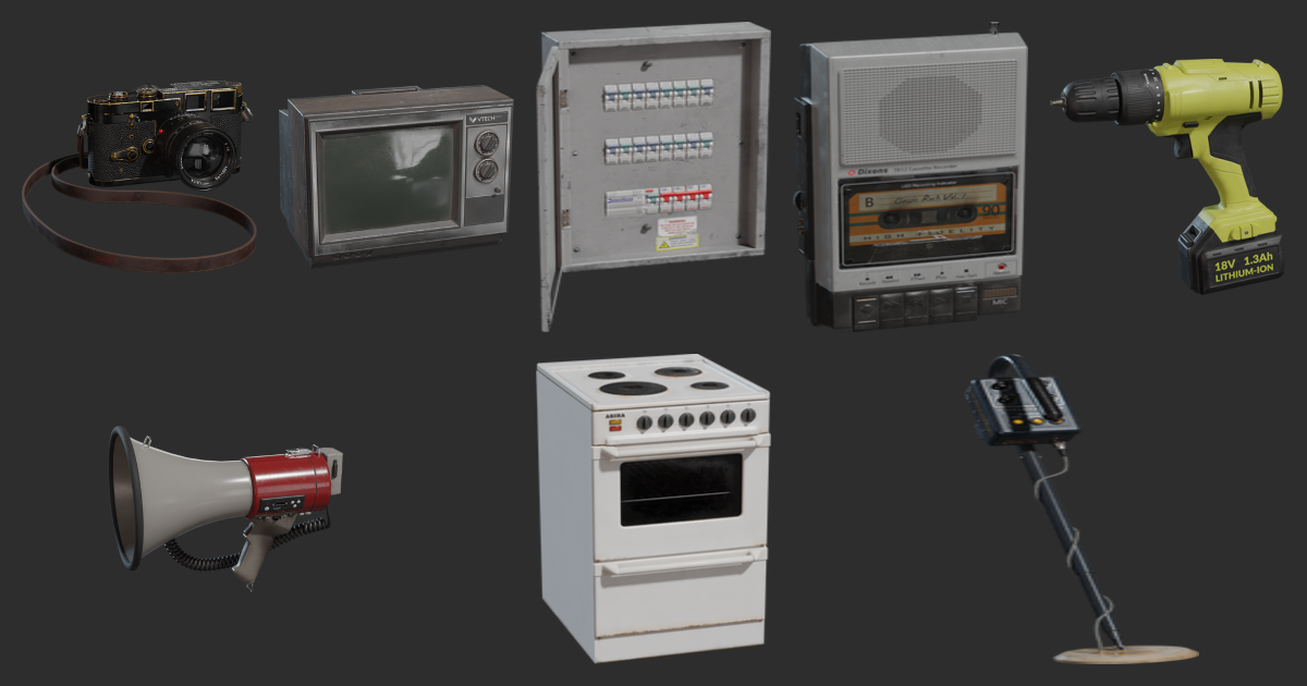 Models: Electronics > Props • Poly Haven