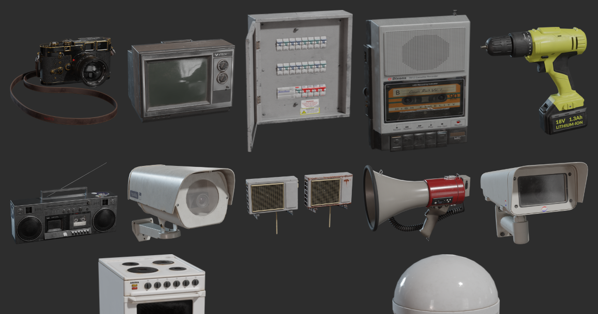 Models: Electronics • Poly Haven