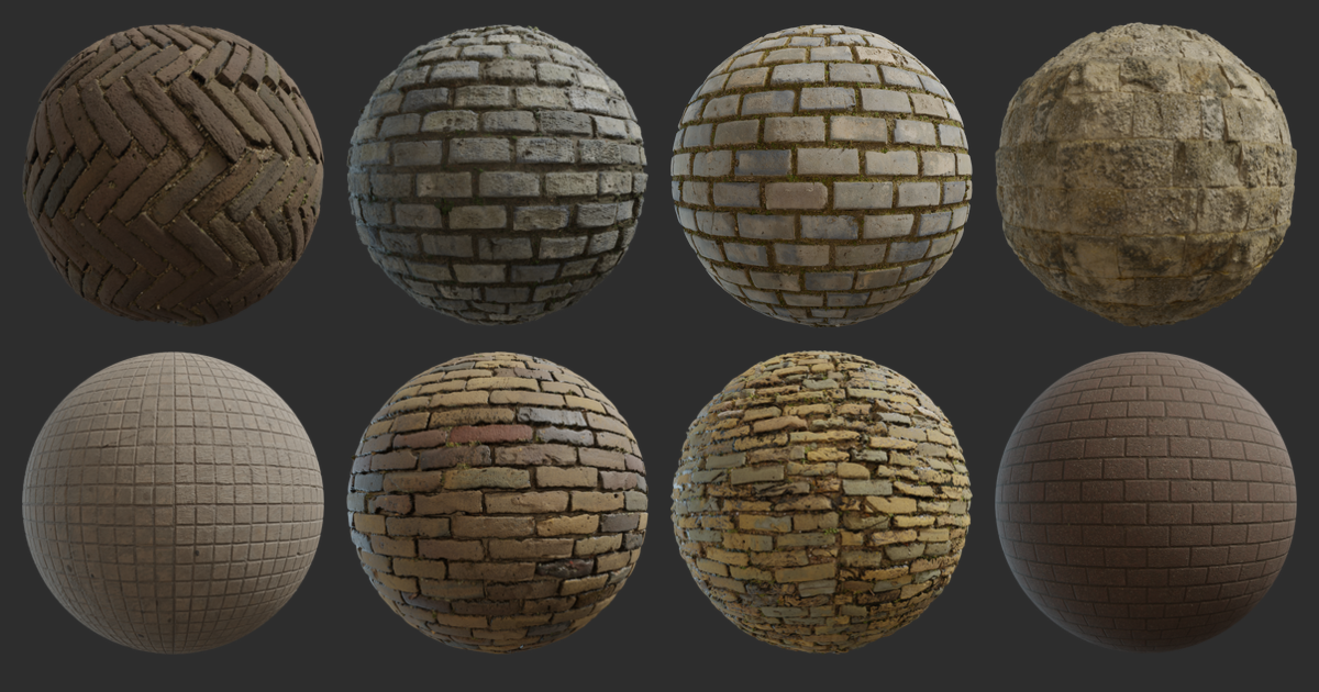 Textures: Floor > Brick > Dirty • Poly Haven