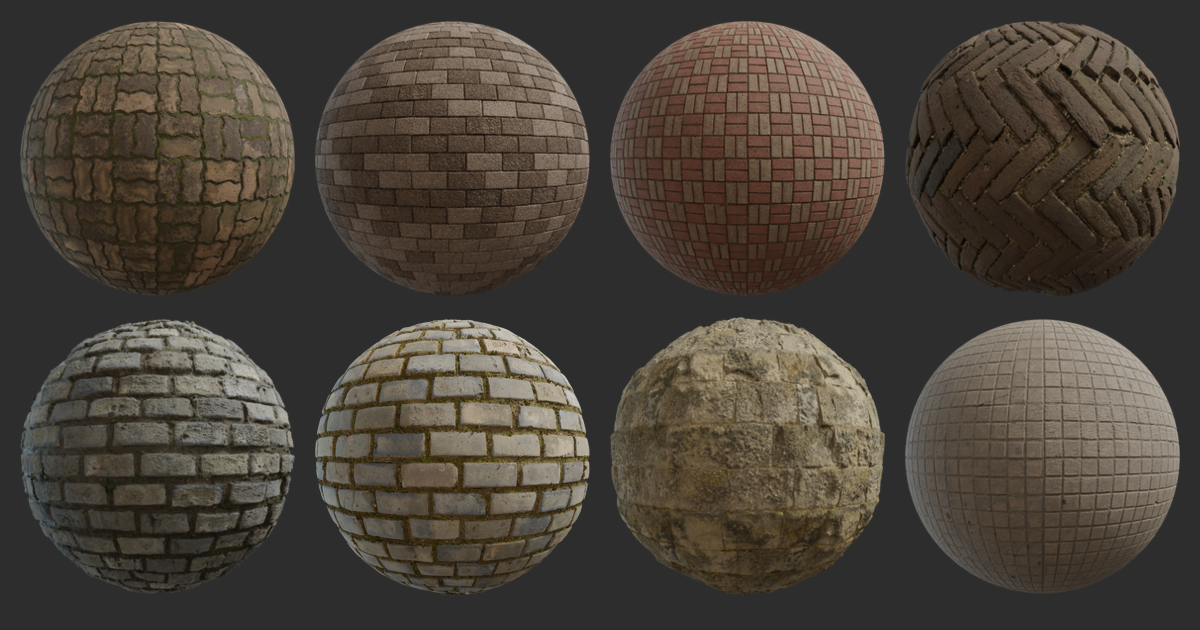 Textures: Floor > Man Made > Brick • Poly Haven