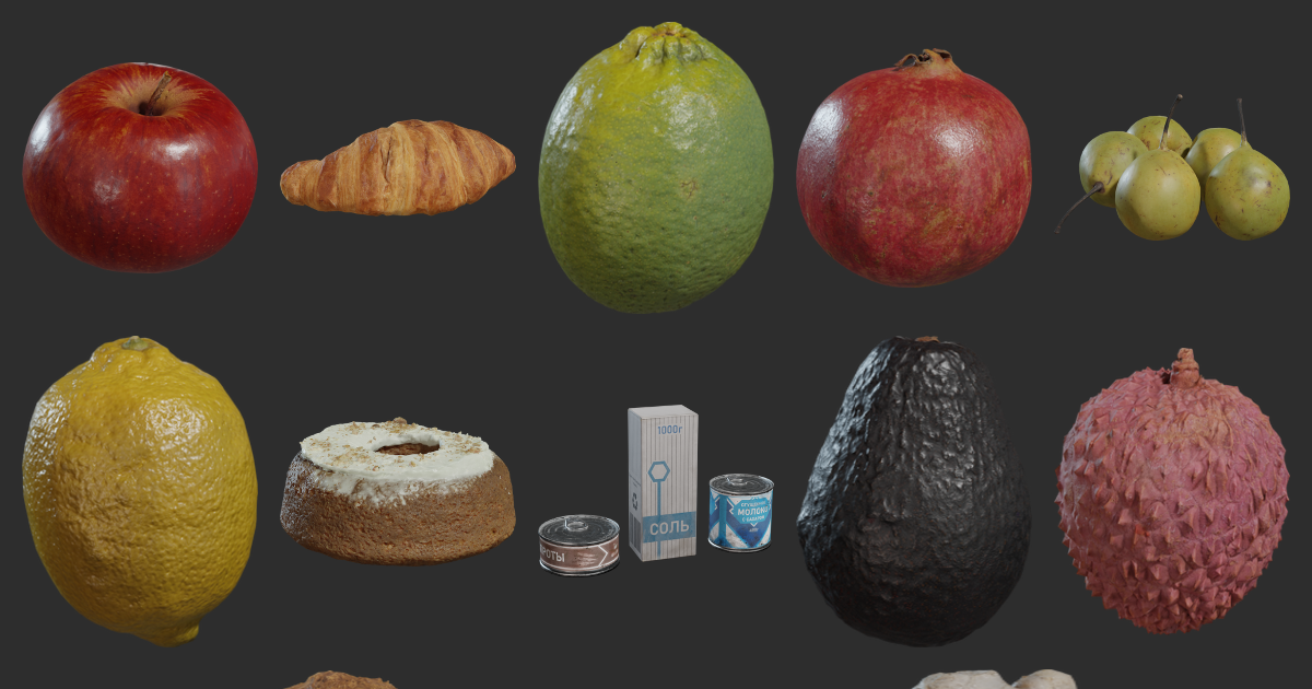 Models: Food • Poly Haven