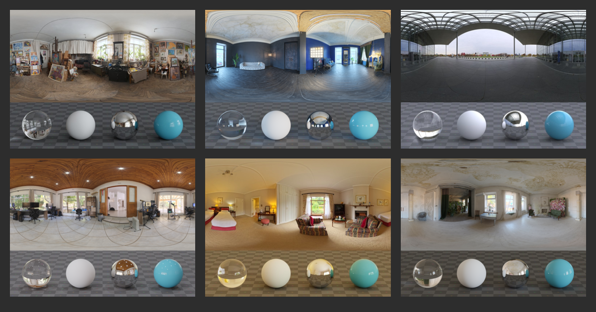 HDRI များ: Indoor > Midday > Urban • Poly Haven