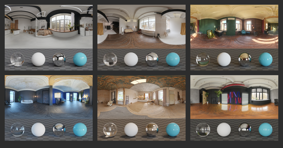 HDRIs: Indoor > Natural Light > Urban > Studio • Poly Haven