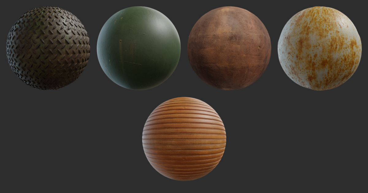 Textures: Metal > Outdoor > Dirty • Poly Haven