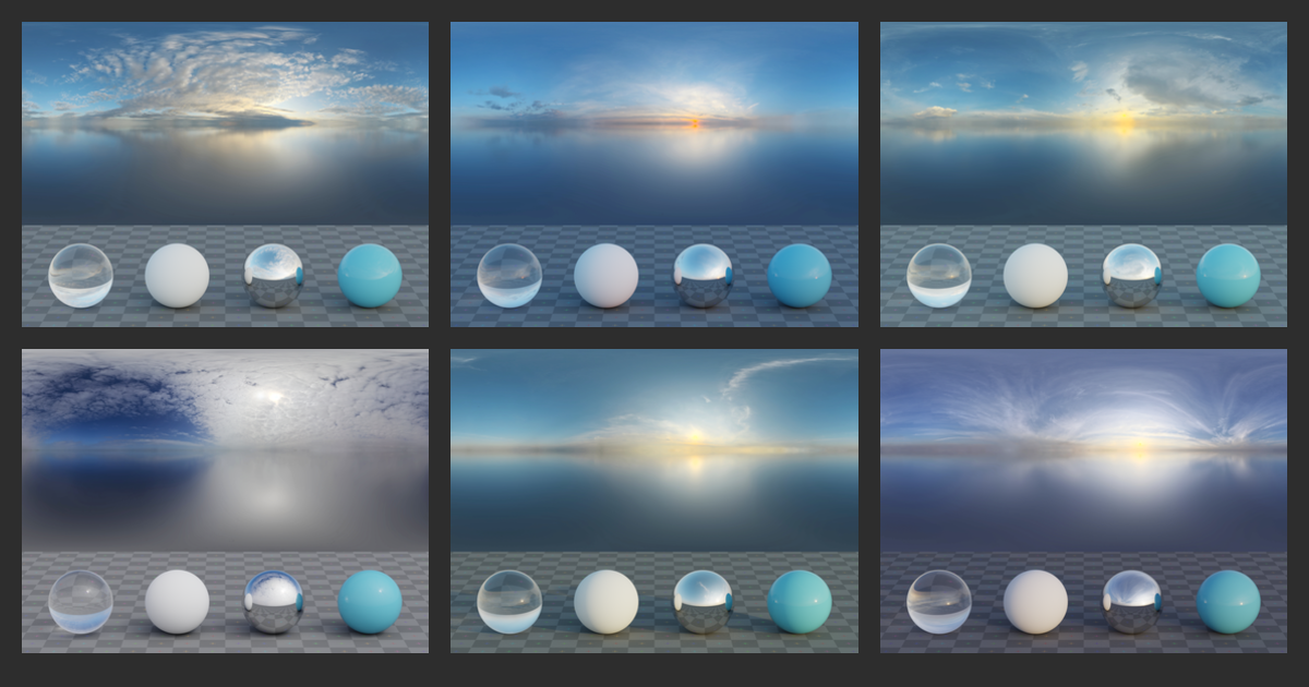 HDRIs: Nature > Medium Contrast > Partly Cloudy > Pure Skies • Poly Haven