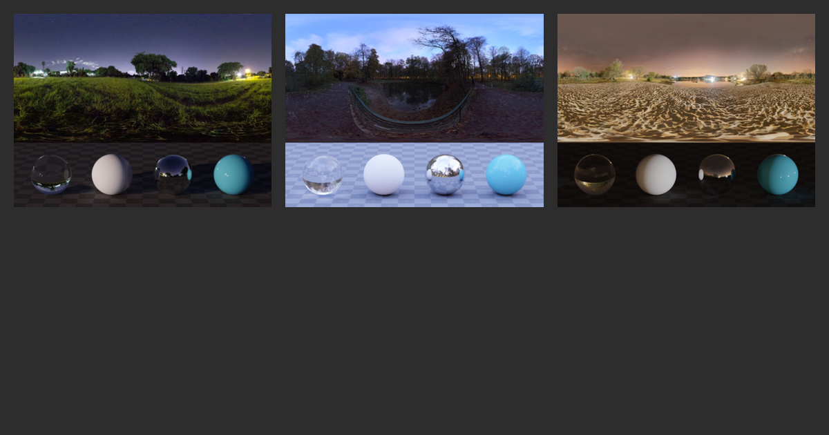 HDRIs: Nature > Night > Partly Cloudy > Artificial Light • Poly Haven