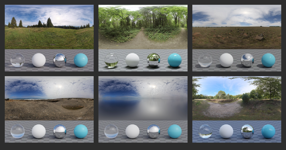 HDRIs: Nature > Outdoor > Midday > Medium Contrast • Poly Haven