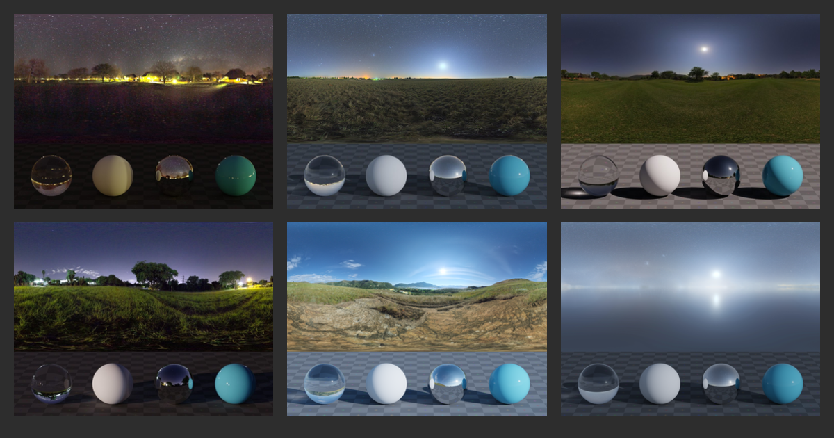 HDRIs: Night > Outdoor > High Contrast > Nature • Poly Haven