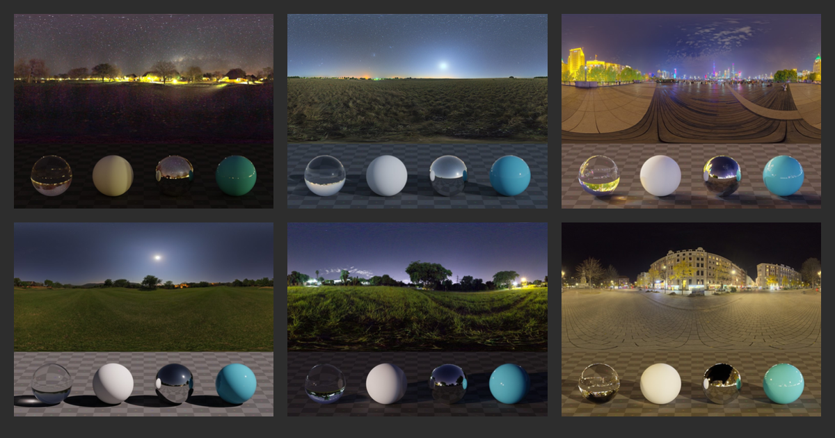 HDRIs: Outdoor > High Contrast > Night • Poly Haven