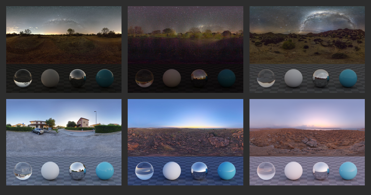 HDRIs: Outdoor > Low Contrast > Clear • Poly Haven