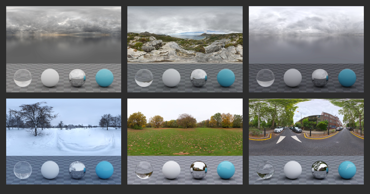 HDRIs: Outdoor > Low Contrast > Overcast • Poly Haven
