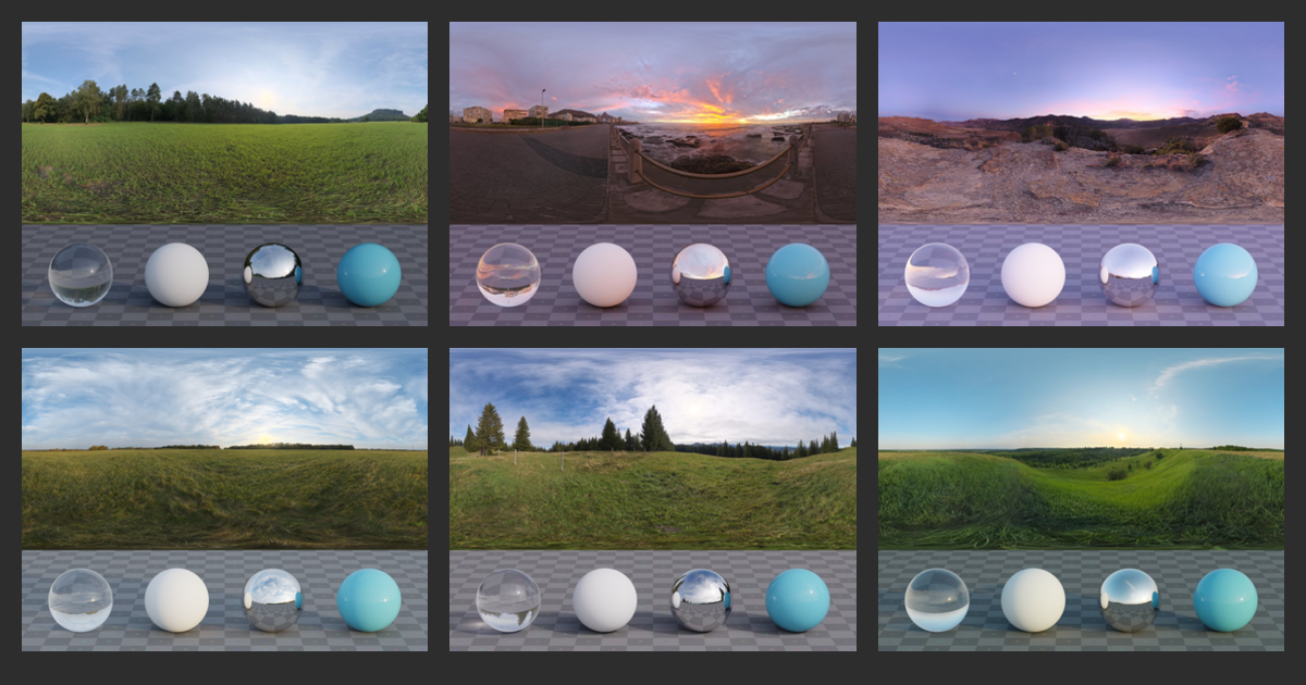 HDRIs: Outdoor > Natural Light > Partly Cloudy > Medium Contrast • Poly ...