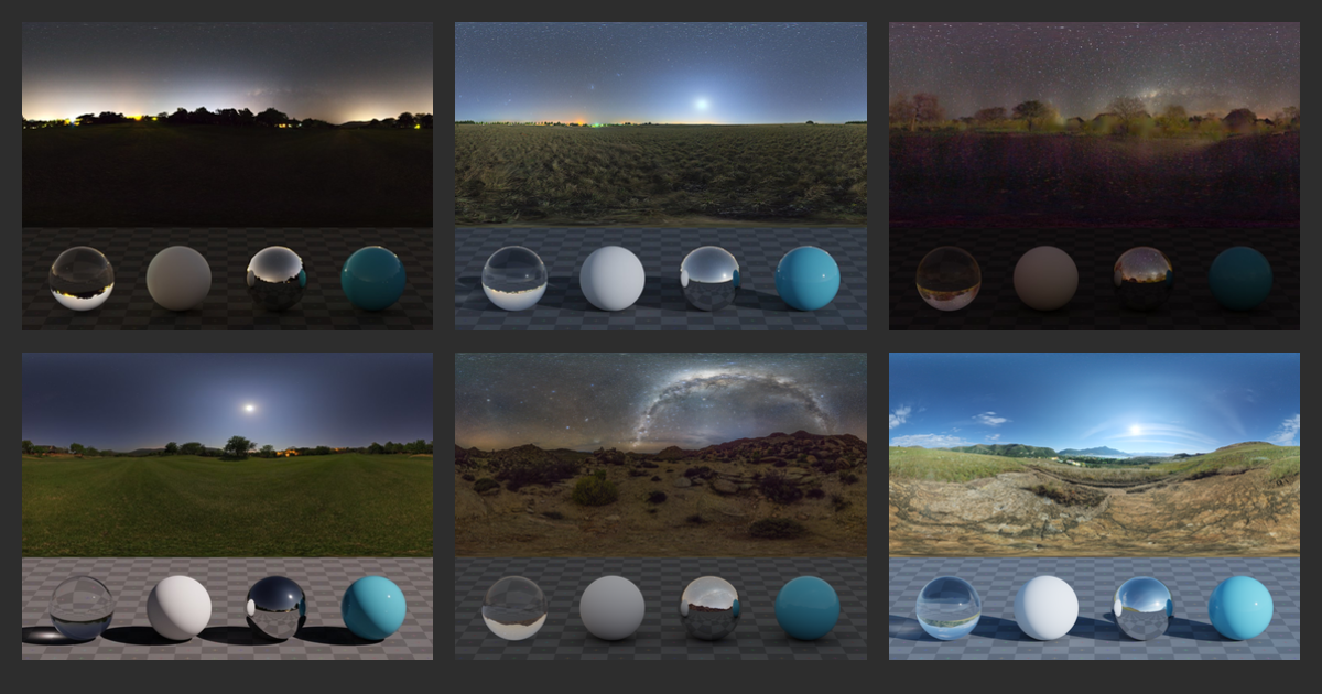 HDRIs: Outdoor > Natural Light > Skies > Night • Poly Haven