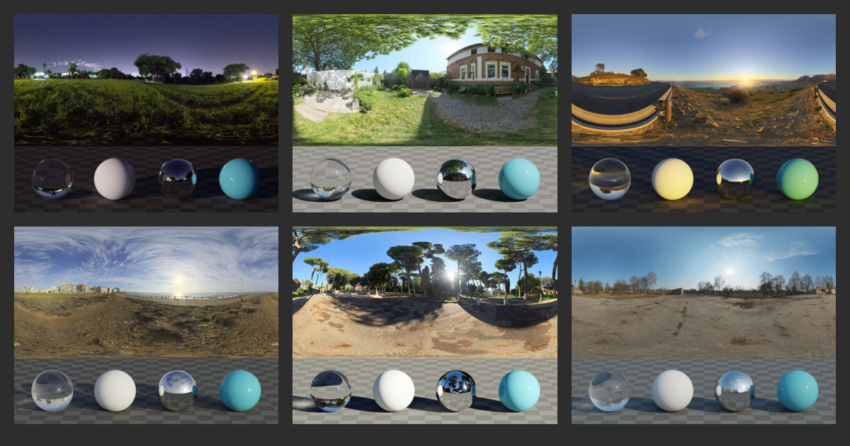 HDRIs: Outdoor > Nature > High Contrast > Urban • Poly Haven