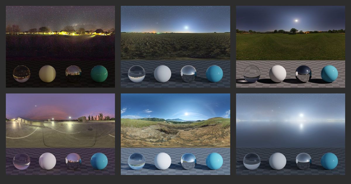 HDRIs: Outdoor > Skies > High Contrast > Night • Poly Haven