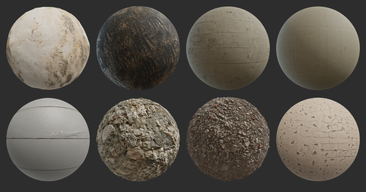 Textures: Plaster-concrete > Concrete > Plaster • Poly Haven