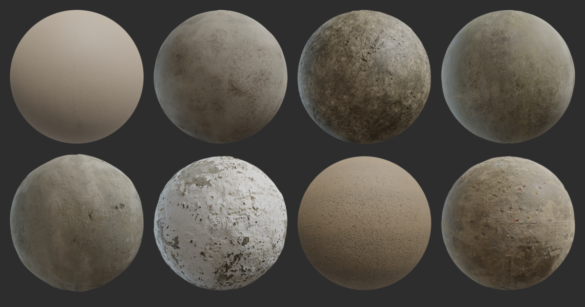 Textures: Plaster-concrete > Indoor > Outdoor • Poly Haven