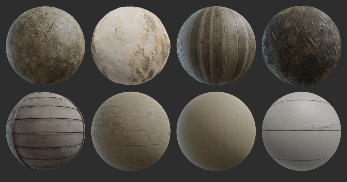 Textures: Plaster-concrete > Outdoor > Wall > Concrete • Poly Haven