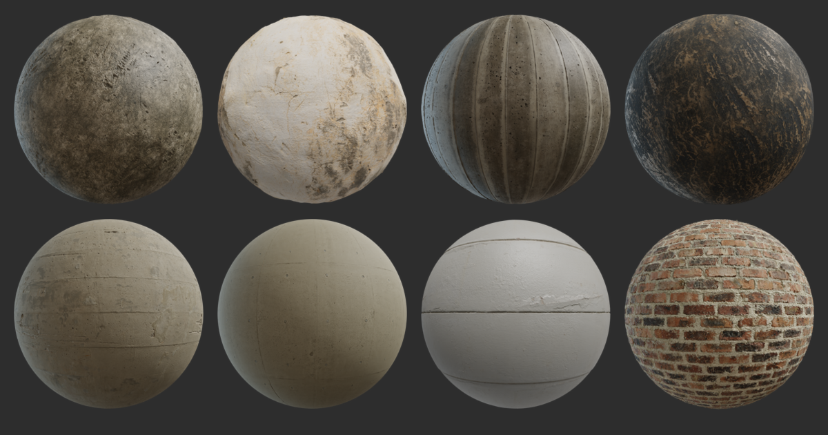 Textures: Plaster-concrete > Wall > Concrete > Outdoor • Poly Haven