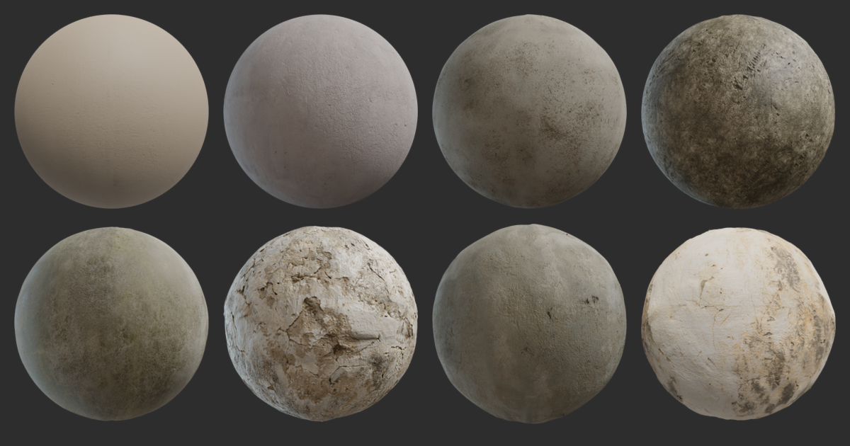 Textures: Plaster-concrete > Wall > Outdoor • Poly Haven