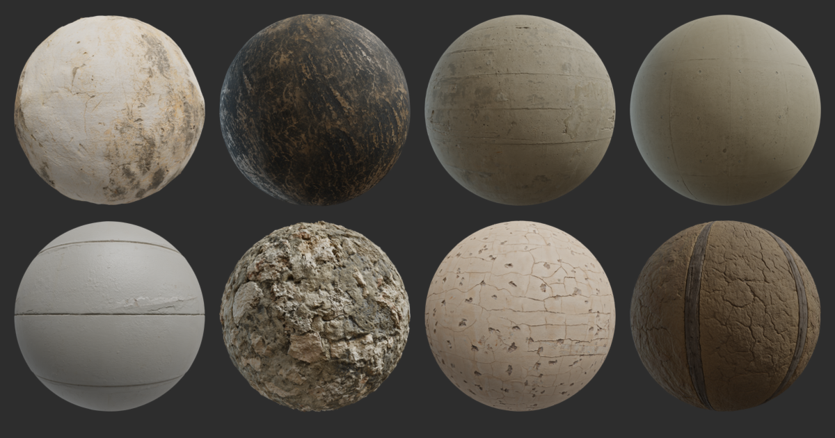 Textures: Plaster-concrete > Wall > Plaster > Concrete • Poly Haven