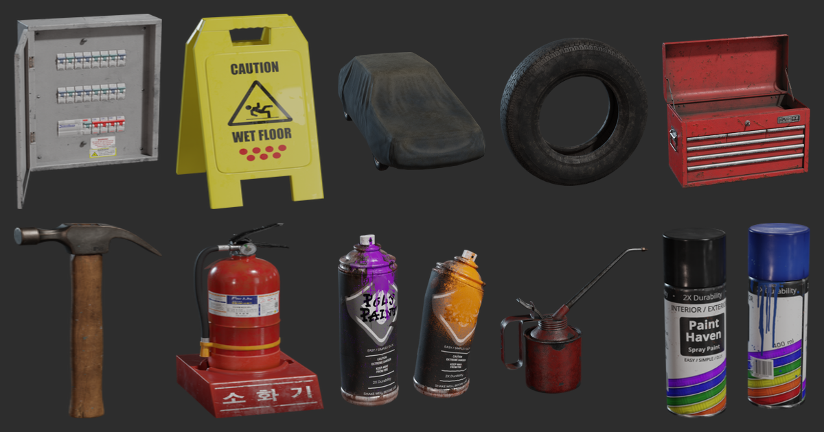 Models: Props > Industrial • Poly Haven