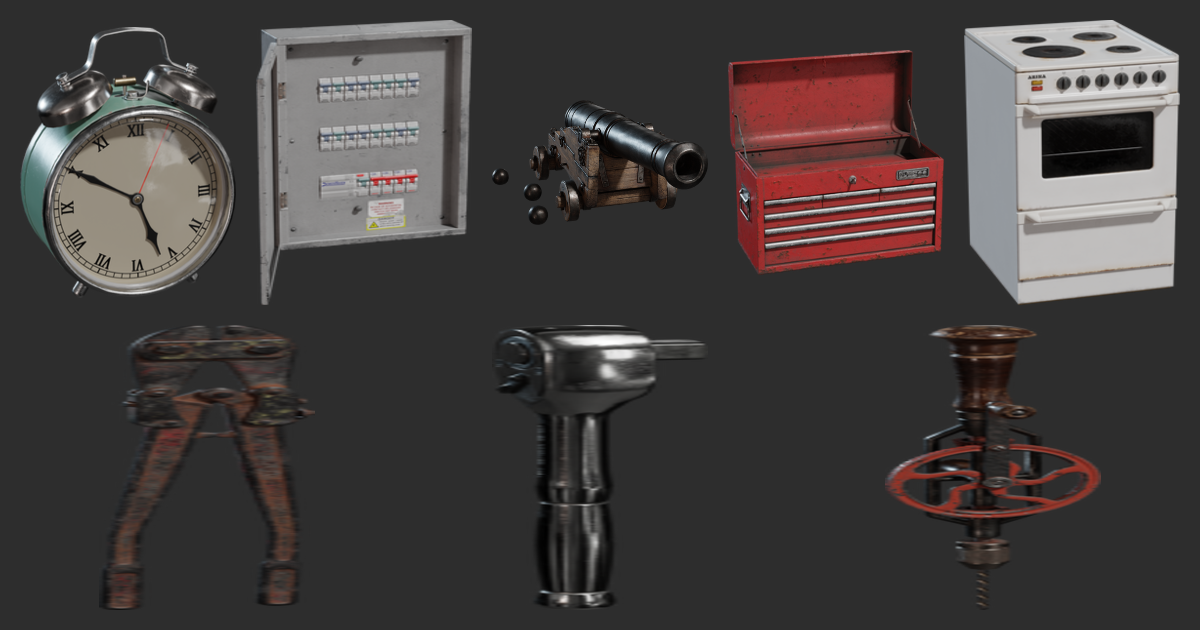 Models: Props > Rigged • Poly Haven