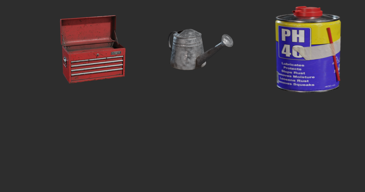 Models: Props > Tools > Containers • Poly Haven