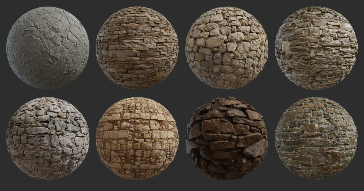 Textures: Rock > Outdoor > Wall • Poly Haven