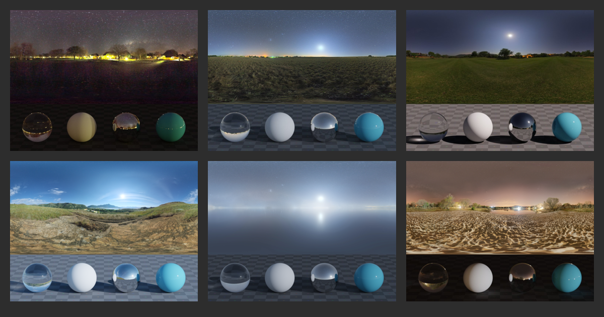 HDRIs: Skies > Nature > Night > High Contrast • Poly Haven