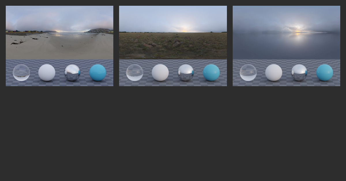 HDRIs: Skies > Nature > Sunrise-sunset > Overcast • Poly Haven