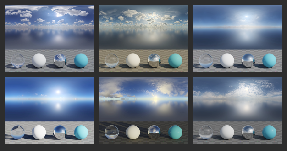 HDRI: Skies > Pure Skies > Partly Cloudy > High Contrast • Poly Haven