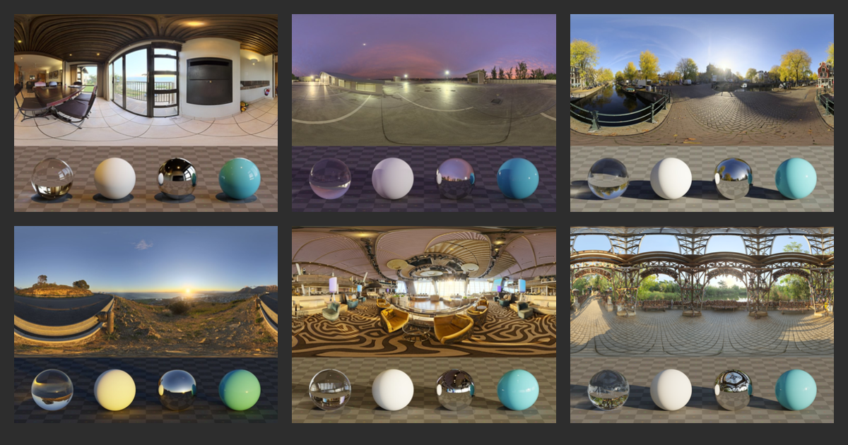 HDRIs: Sunrise-sunset > High Contrast > Urban • Poly Haven