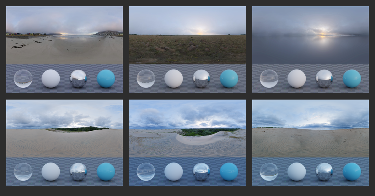 HDRI: Sunrise-sunset > Nature > Overcast > Natural Light • Poly Haven