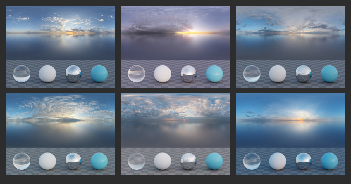 HDRI: Sunrise-sunset > Outdoor > Natural Light > Pure Skies • Poly Haven