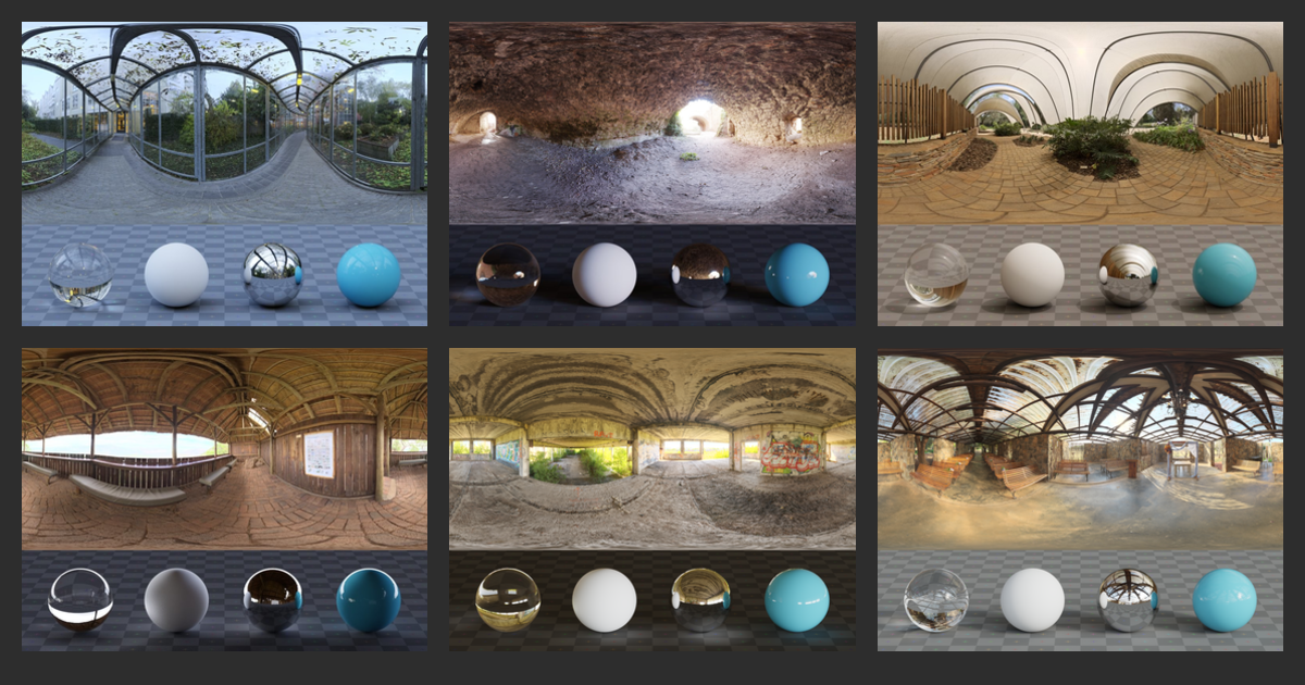 HDRI: Urban > Indoor > Nature • Poly Haven