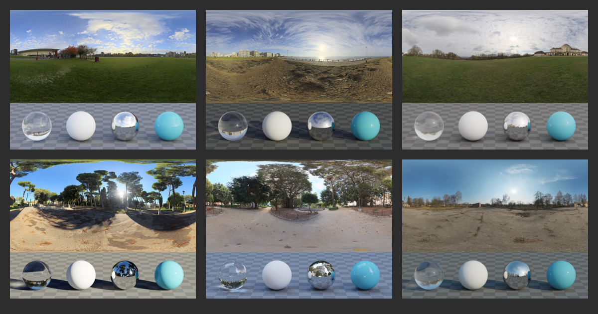 HDRI: Urban > Nature > Morning-afternoon • Poly Haven