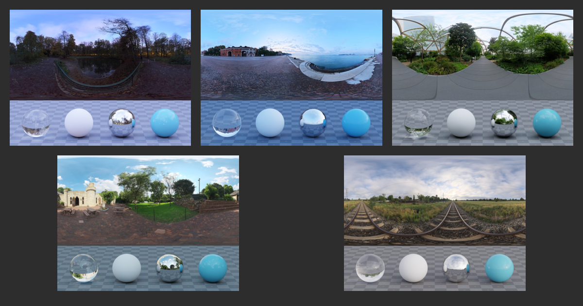HDRIs: Urban > Partly Cloudy > Low Contrast > Nature • Poly Haven