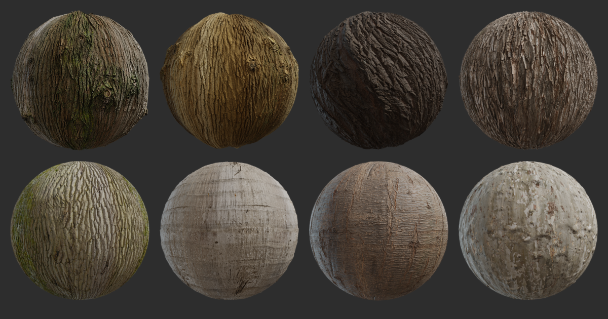 Textures: Wood > Bark > Outdoor • Poly Haven